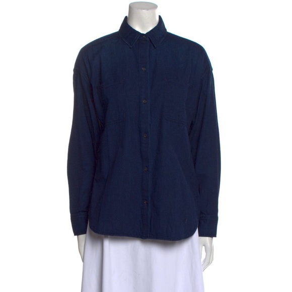 Vince | Tops | New Vince Soft Blue Buttonup W Tags | Poshmark